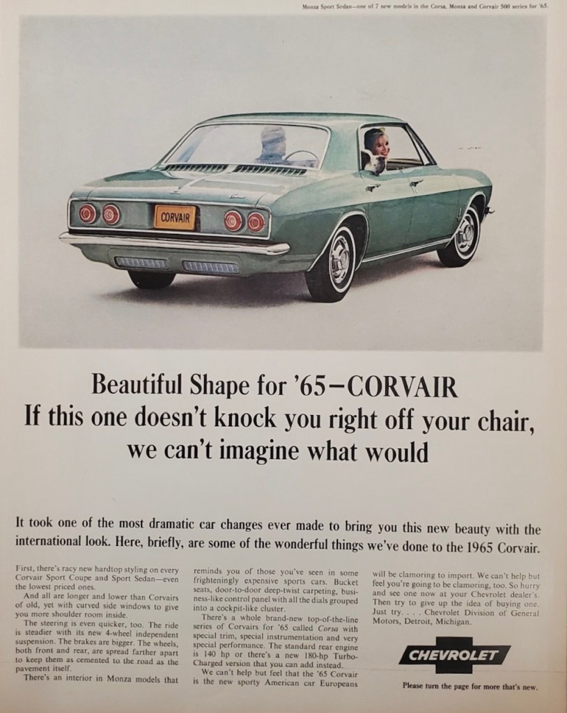 Beautiful Shape for ’65 – SFBA CORSA